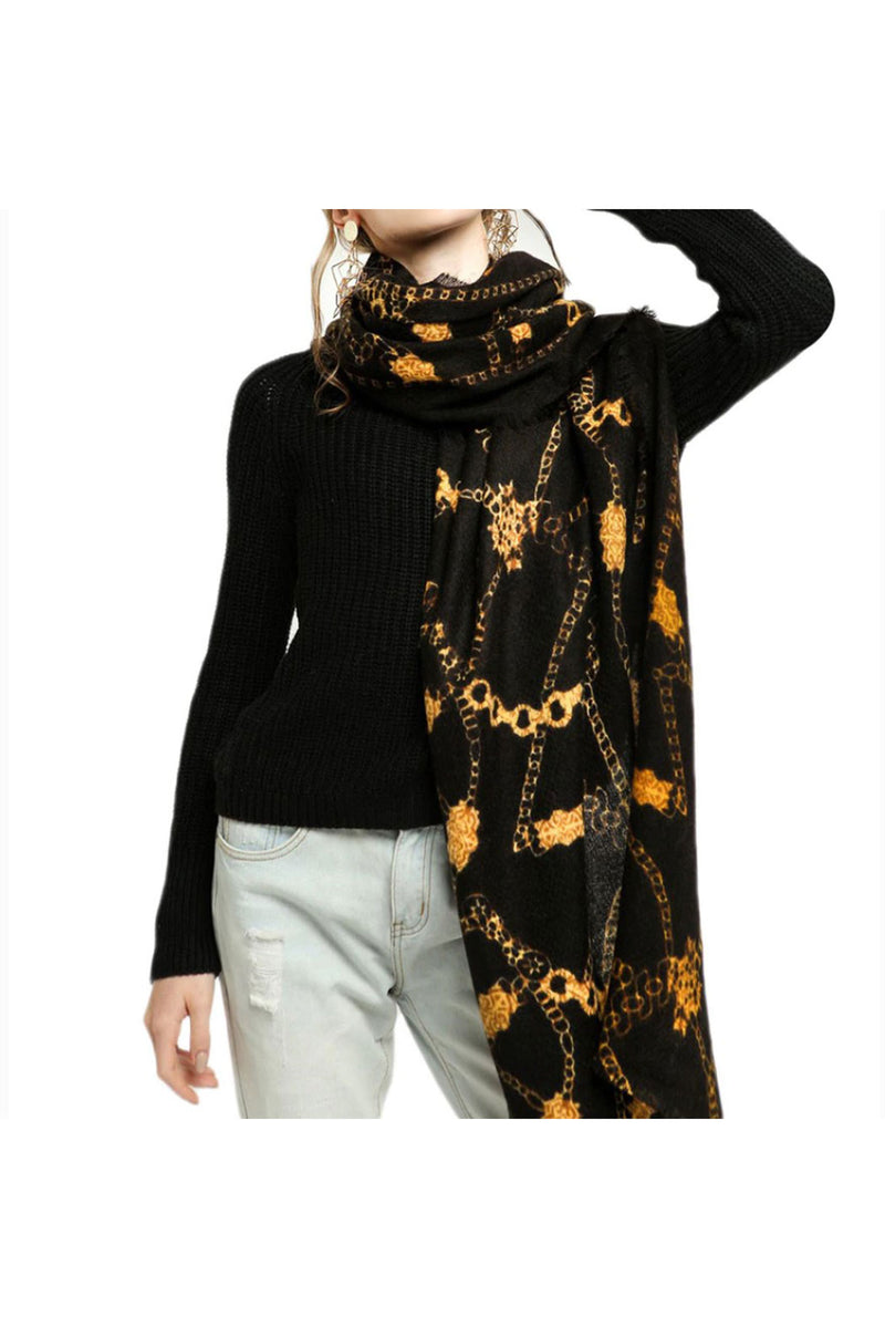 Chain Print Scarf – Maison A