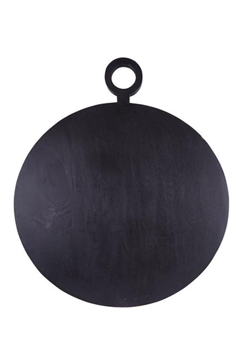 Black Large Round Wood Board – Maison A